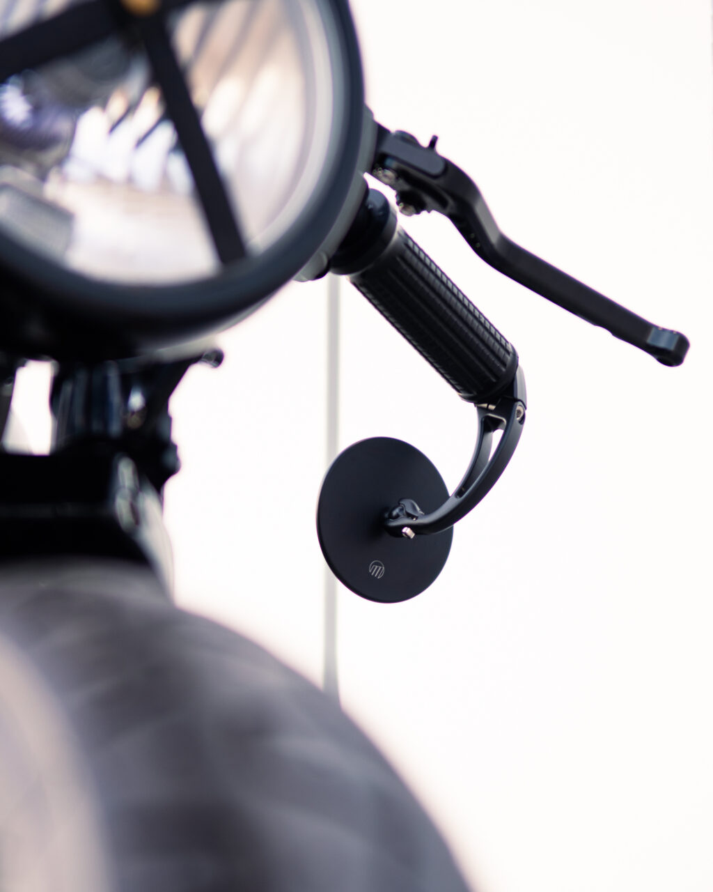 CNC Bar-End Motorcycle Mirror – Minimal Café Racer Design